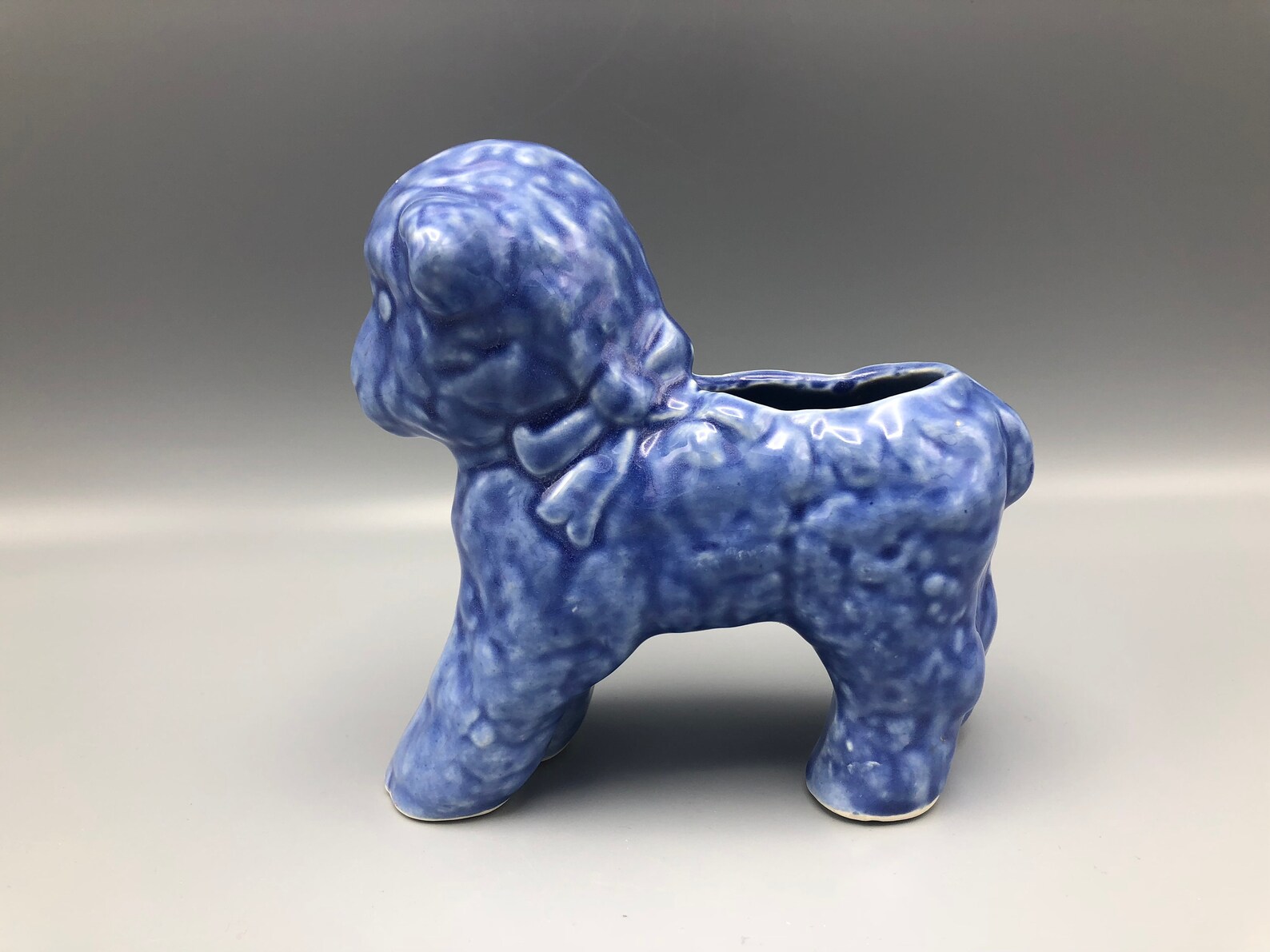 Vintage CCP Lamb Planter - Cameron Clay Products Ceramic Periwinkle ...