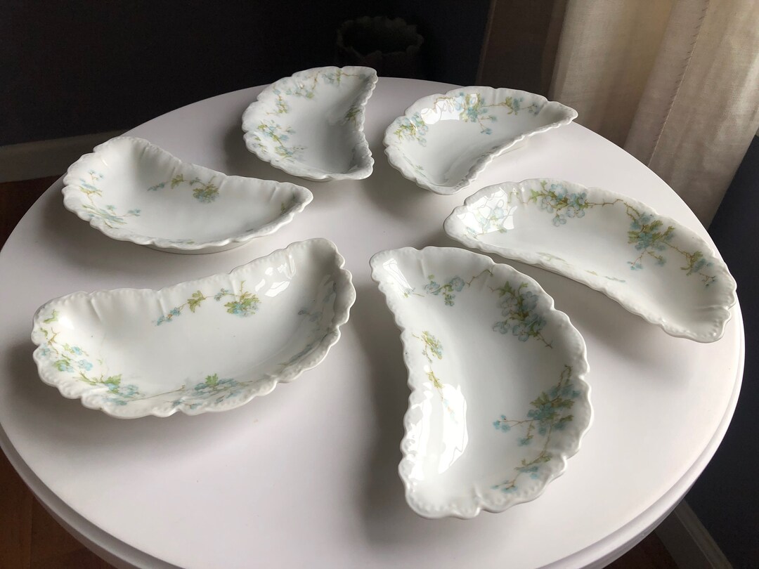 Antique Haviland and Co. Limoges France Crescent-shaped Bone Dishes ...