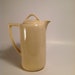 Vintage Pale Yellow 70s Studio Pottery Chocolate Pot Demitasse Set With ...