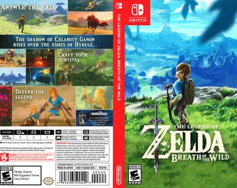 Zelda Breath of the Wild Box Art - Etsy