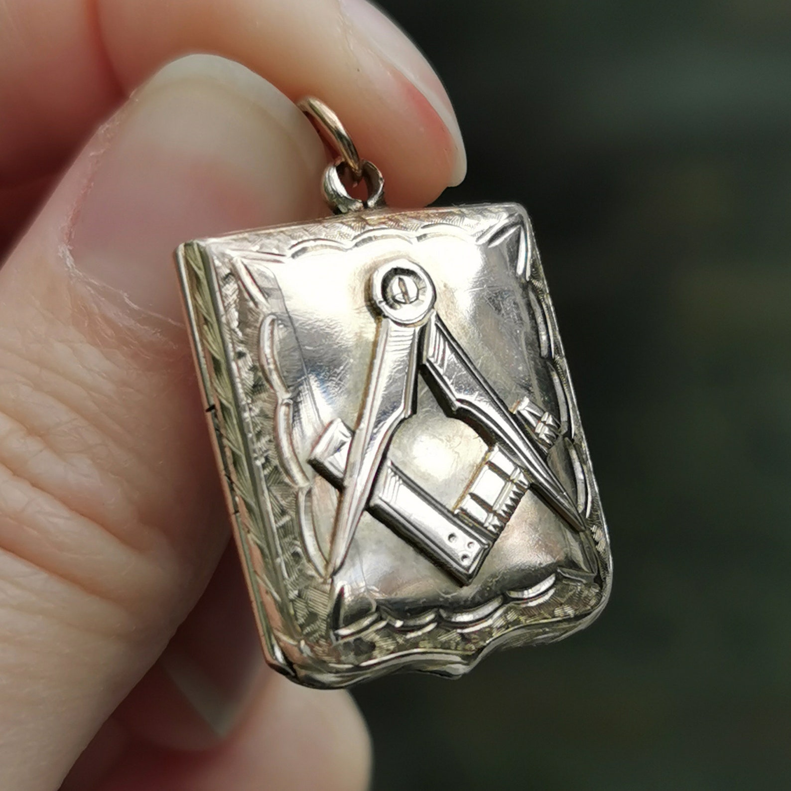 Antique 9ct Gold Back & Front Masonic Shield Locket - Etsy