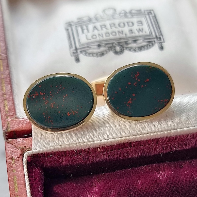 Vintage 9k Cufflinks - Etsy