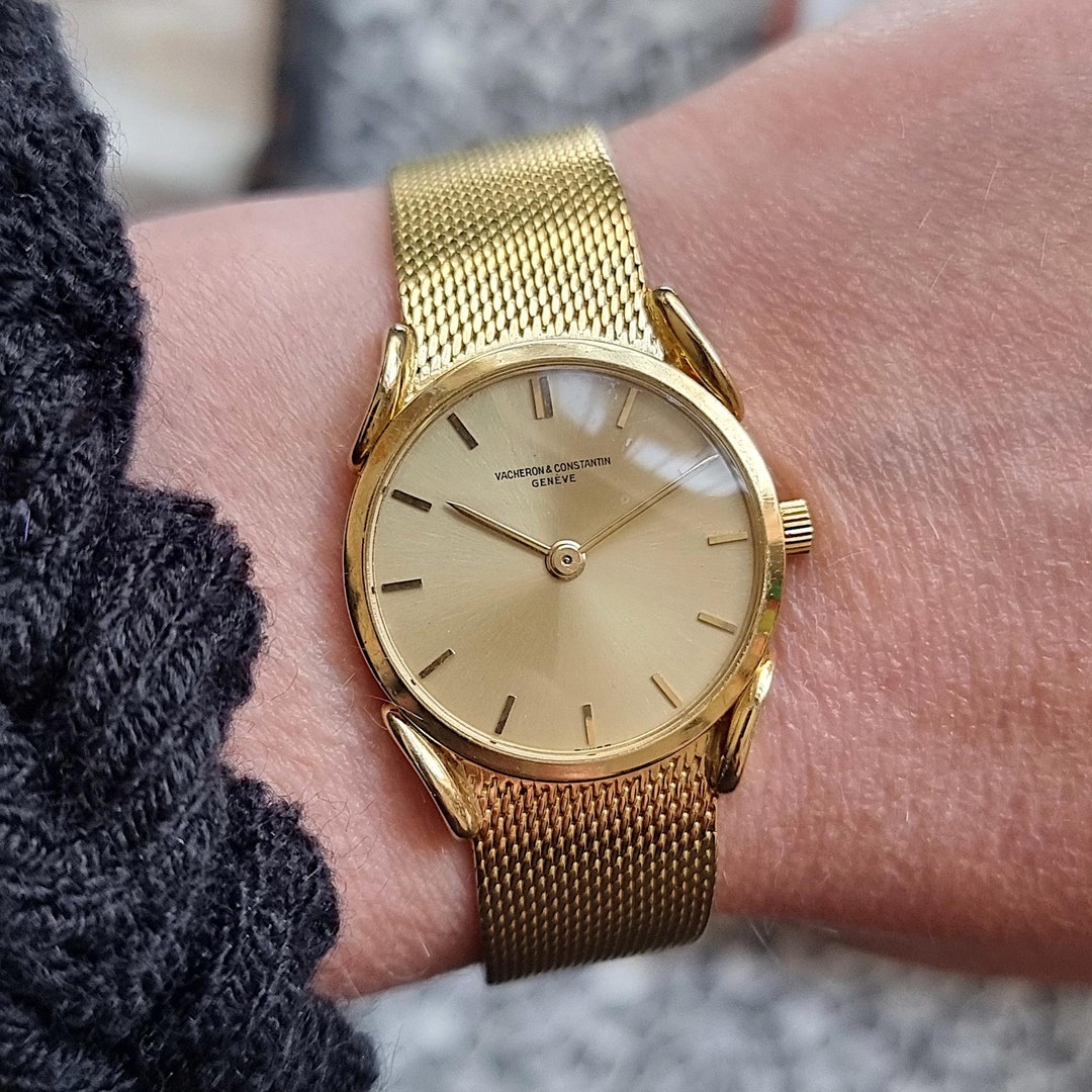 Vacheron & Constantin Vintage 1960's 18ct Gold Mechanical Wrist Watch ...