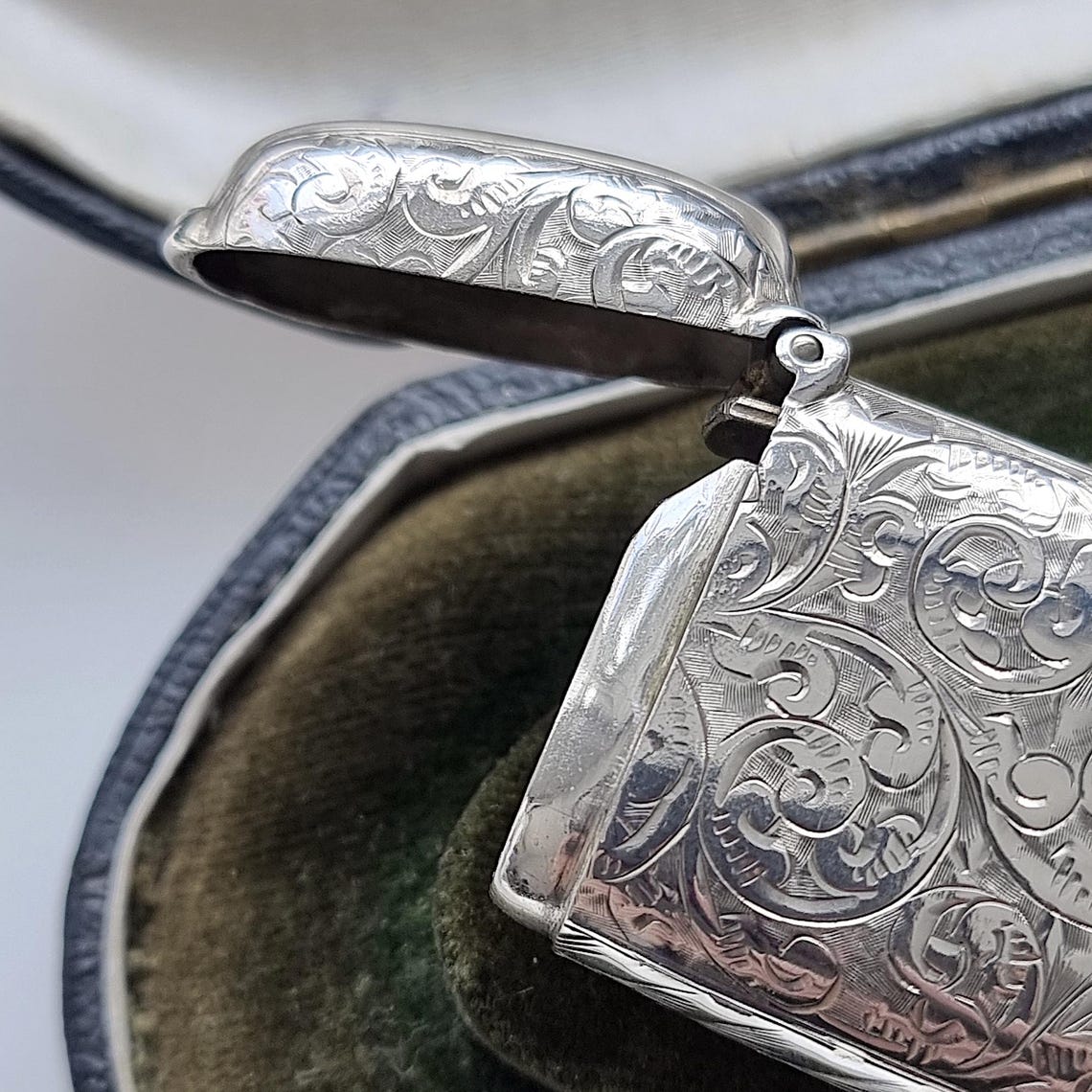 Antique Sterling Silver Sovereign Holder & Vesta Case - Etsy