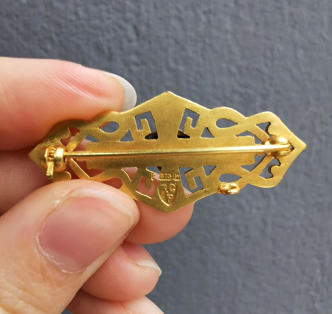 Vintage 9ct Gold RAOB Masonic Brooch | Etsy