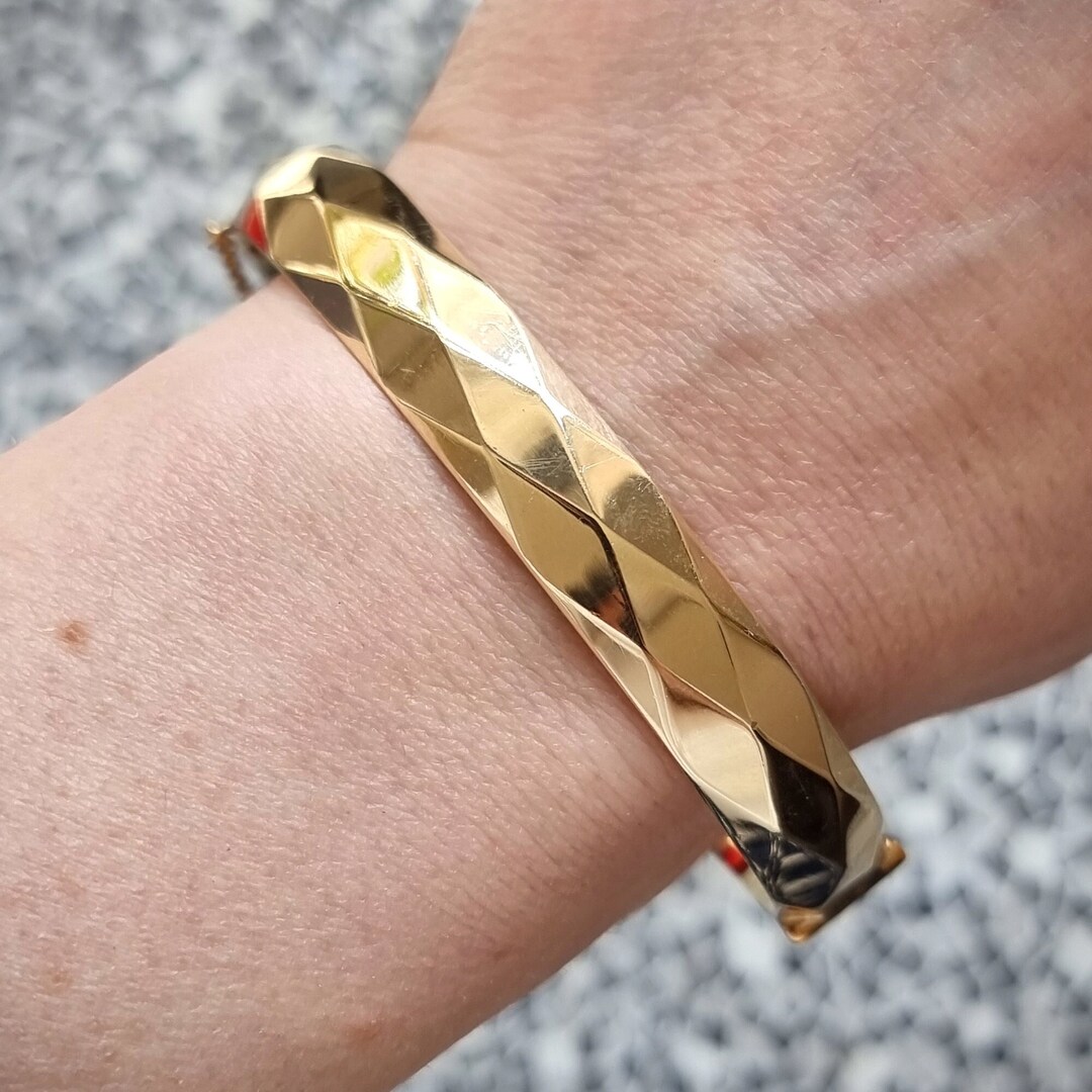 Georg Jensen Vintage 1/5th 9ct Rolled Gold Bangle - Etsy