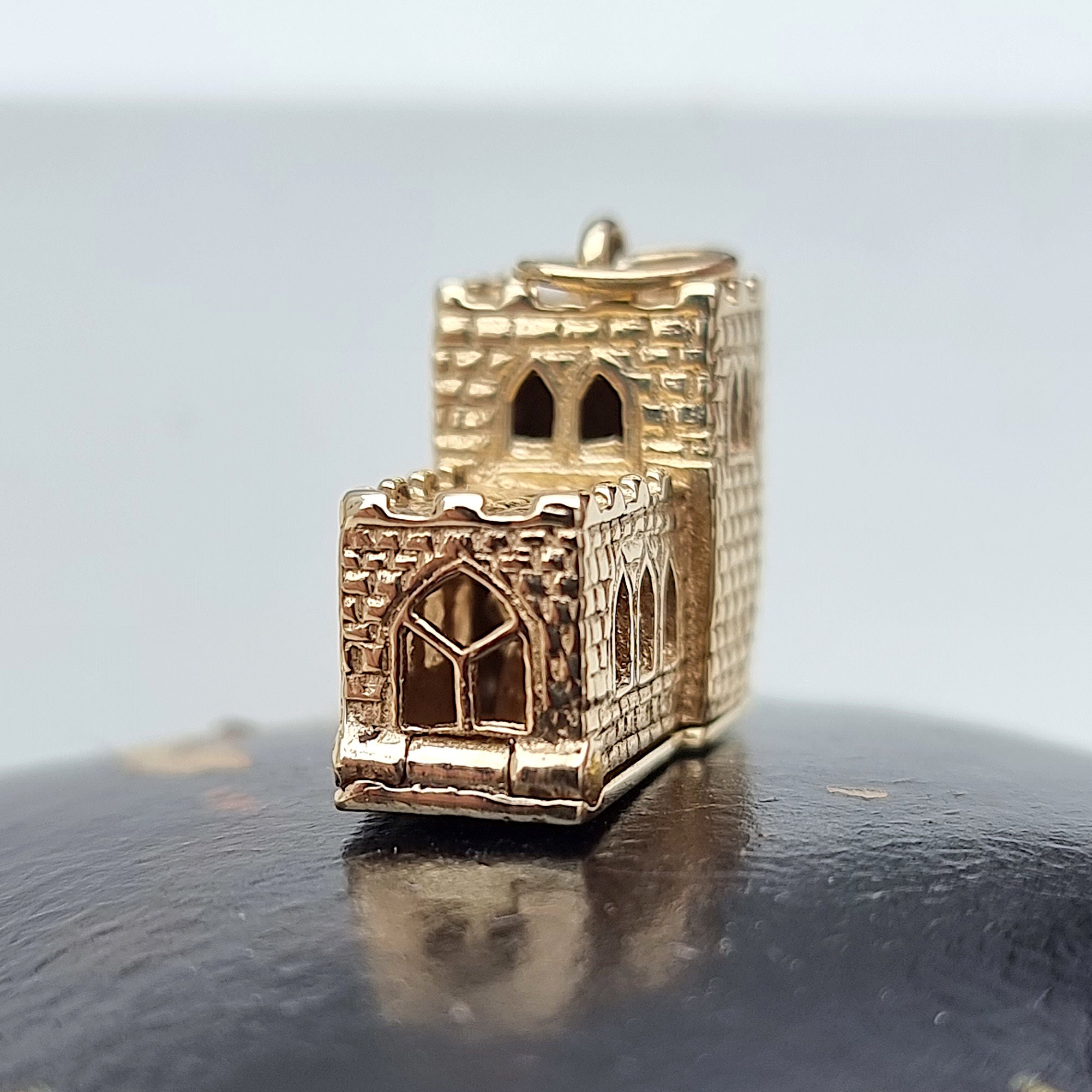 Vintage 9ct Gold Church Wedding Charm - Etsy