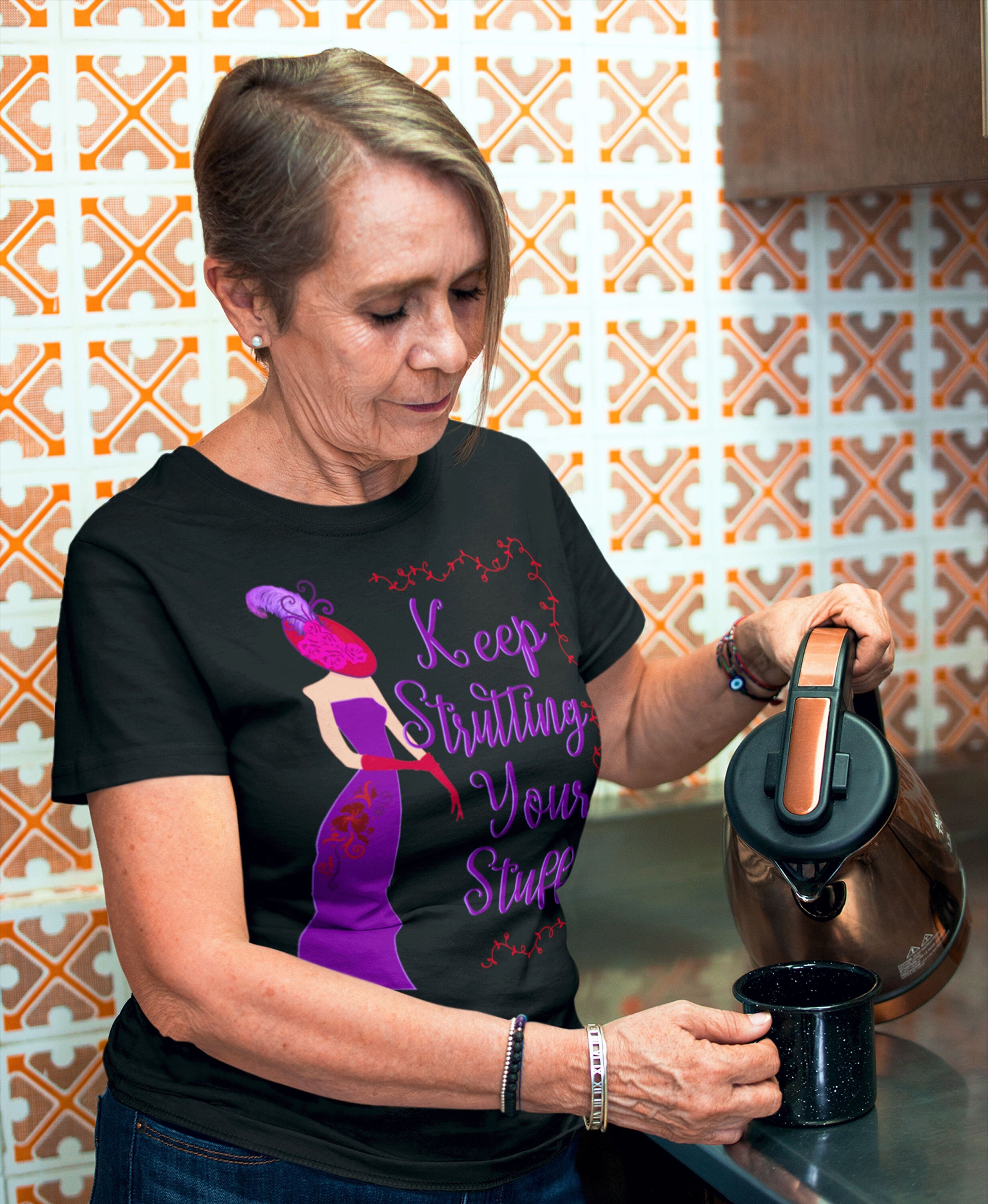 Keep Strutting Your Stuff / Vintage Style Red Hat Society - Etsy