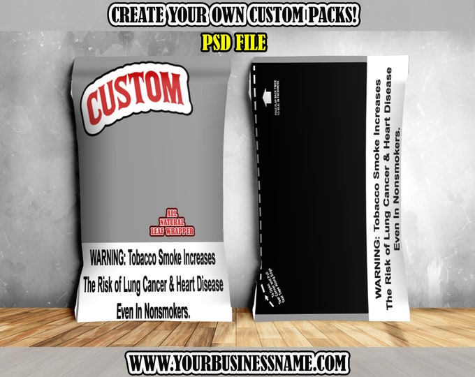Custom Backwoods Wrapper Label PSD Template | Flavored Cigar Labels ...