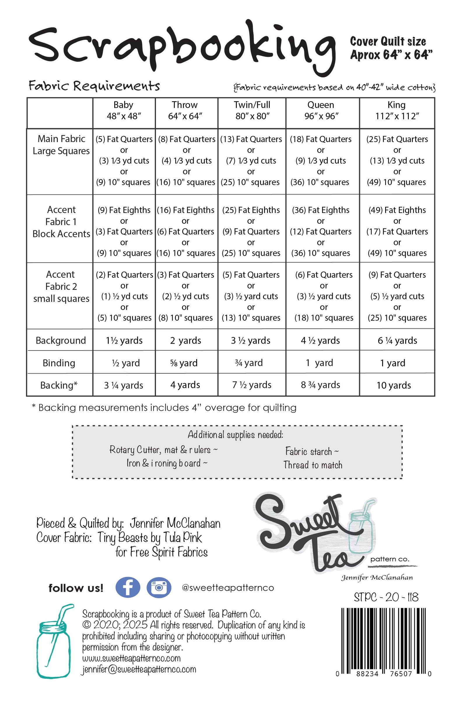 Scrapbooking Quilt Pattern - PDF Download - Etsy Canada