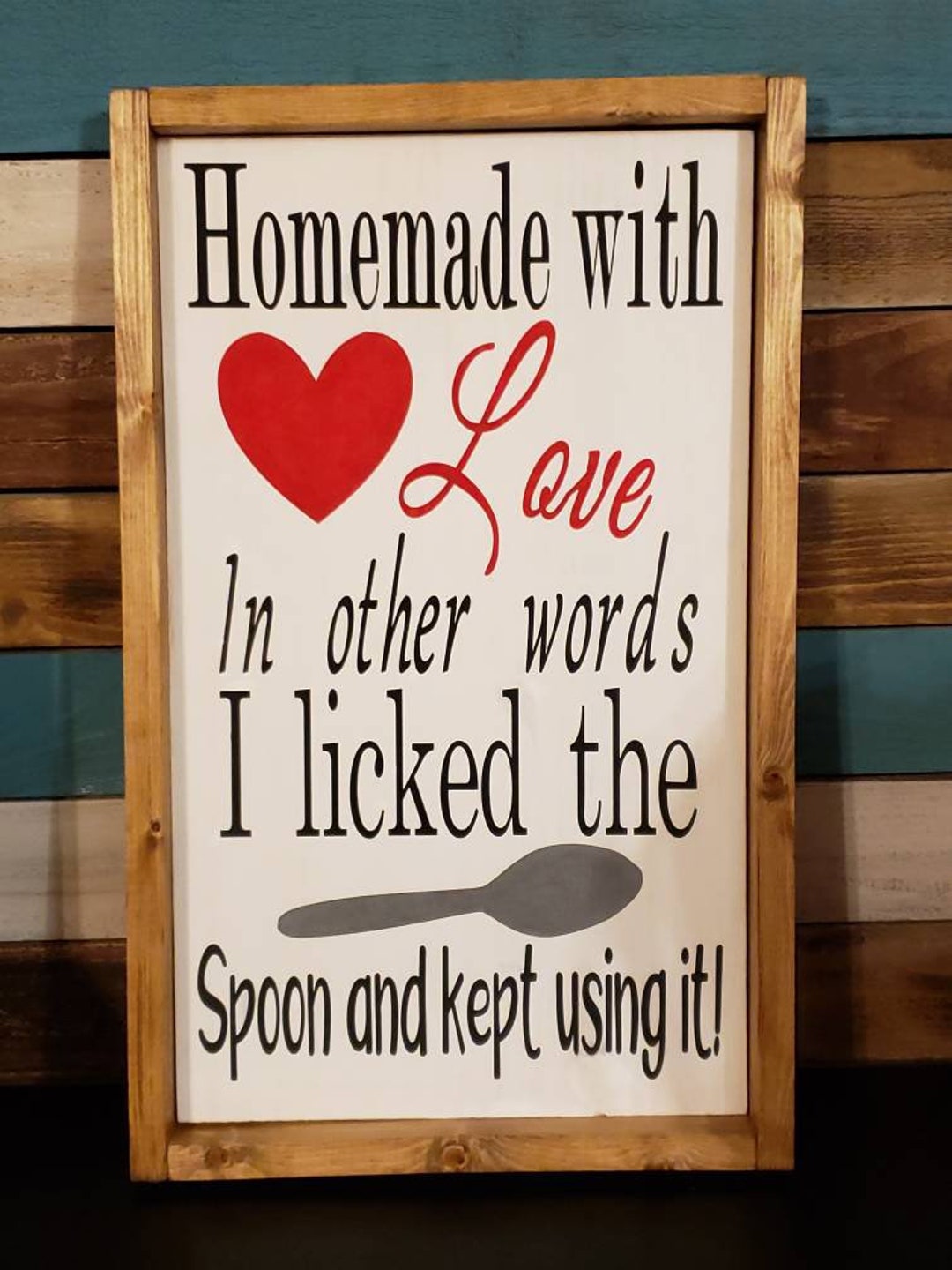 Wood Hand Painted Kitchen Sign - Etsy