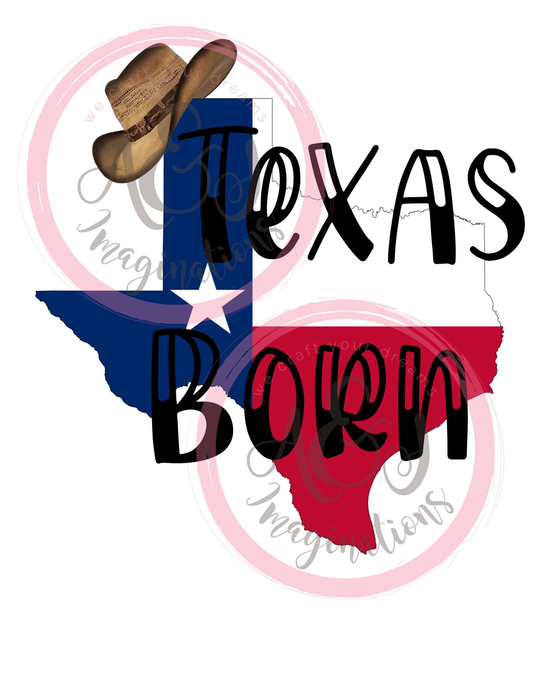 Texas Born and Texas Raised PNG Graphic - Etsy