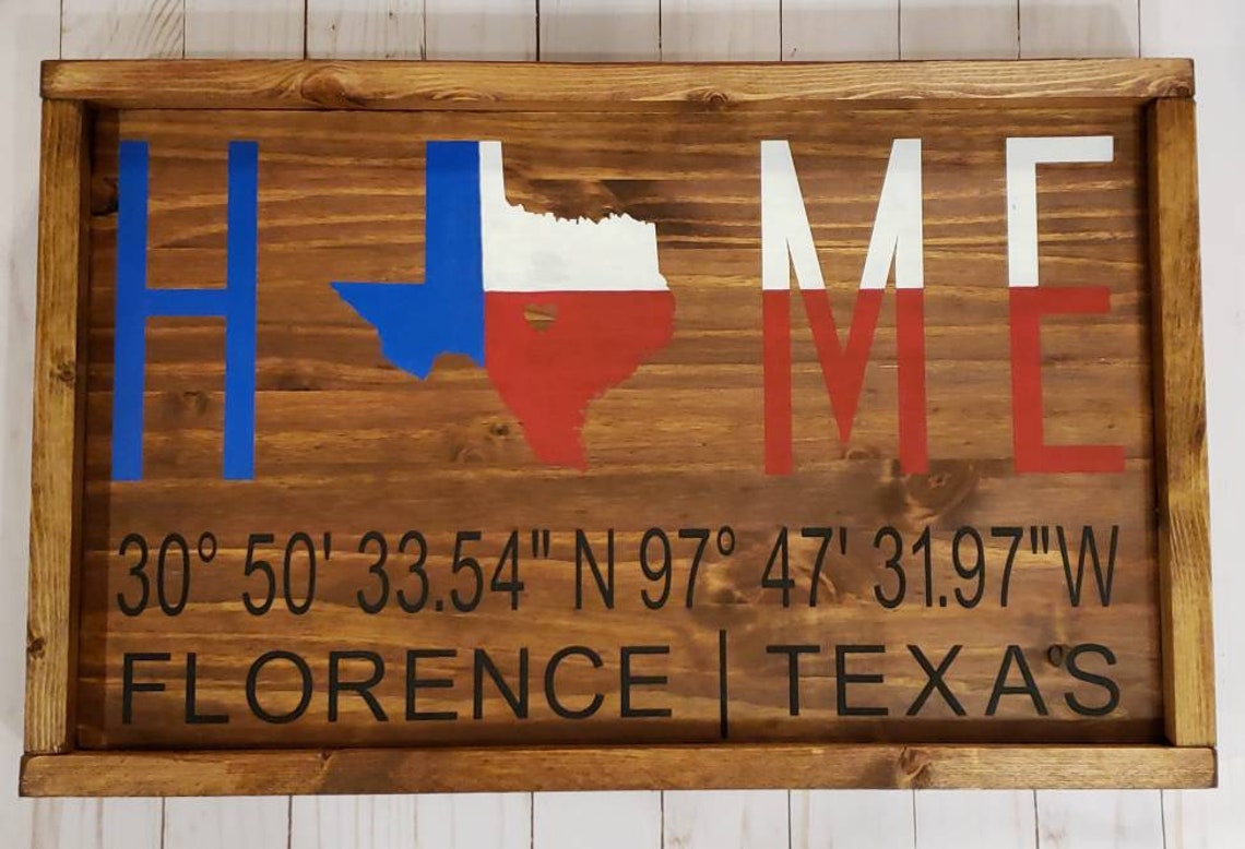 Wooden Texas Home Sign/Texas Wall Art | Etsy
