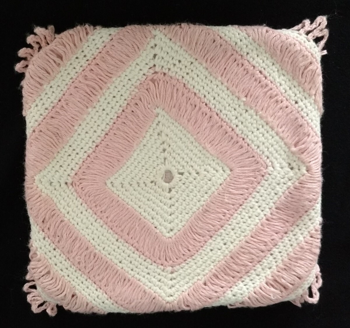 Rare crocheted handkerchief collector inside with flowered | Etsy