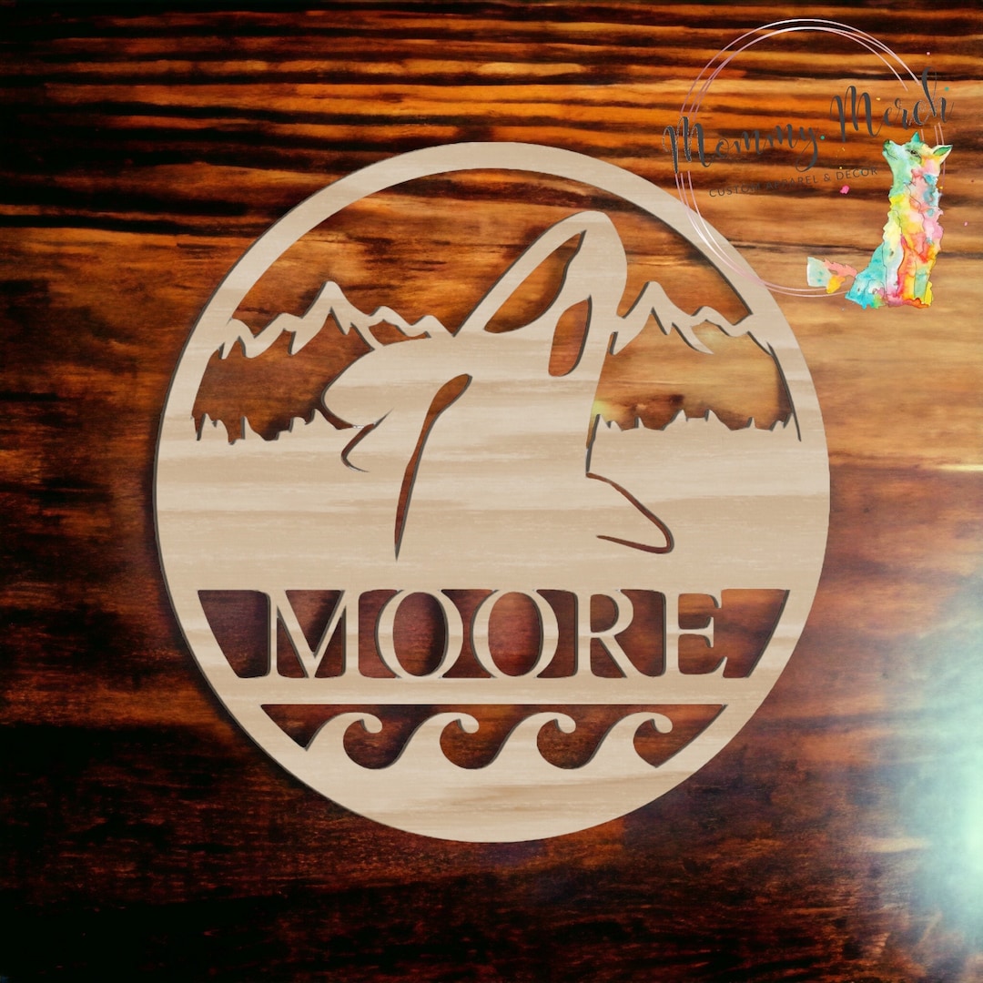 Wood Orca Whale Name Sign, Father in Law Gift, Step Dad Gift Idea ...