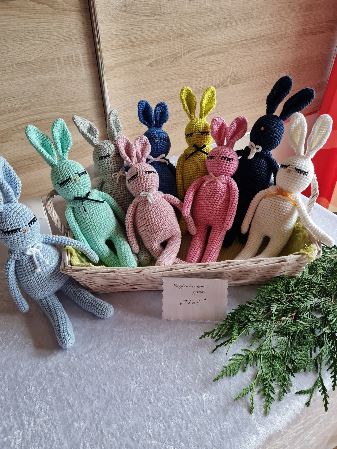 Cuddly Bunny fini, Crocheted Bunny, Baby Gift, Baptism Gift, Birth ...