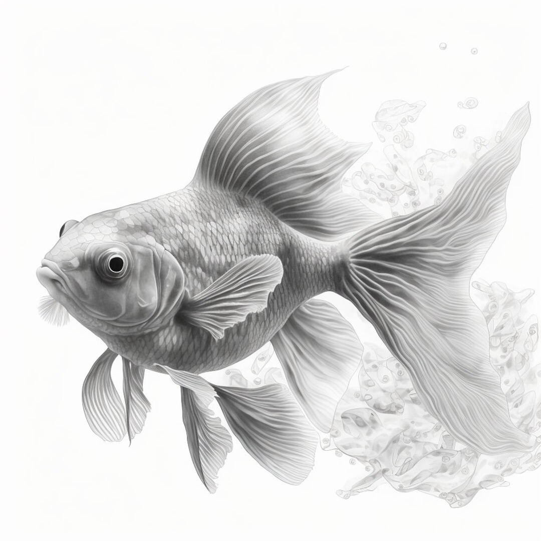 Goldfish Pencil Art