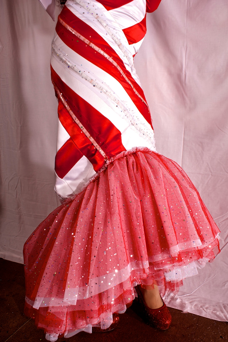 Drag Queen - LIGHT UP Candy Cane Costume - One Size Only - Shoes NOT ...