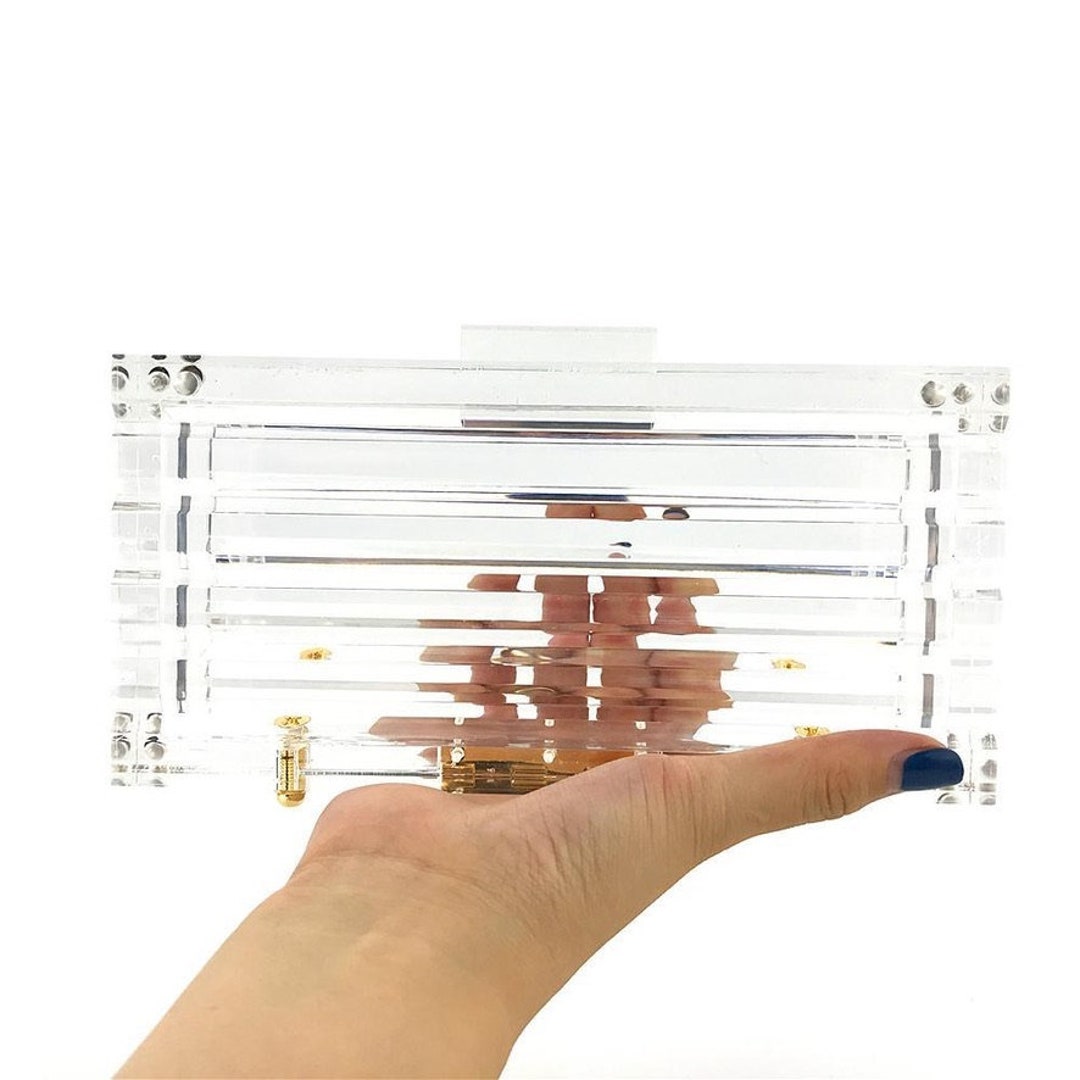 Lucite Clear Clutch, Transparent Clutch, Transparent Clear Clutch Bag ...