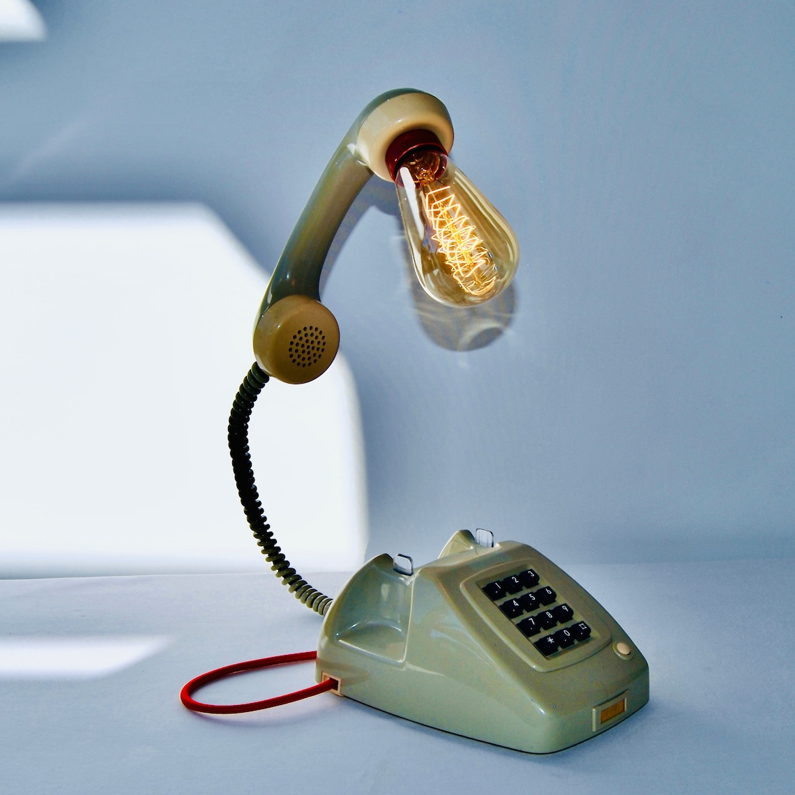 Recicled Vintage Lamp Made From Original Ericsson Phone From the 80s ...