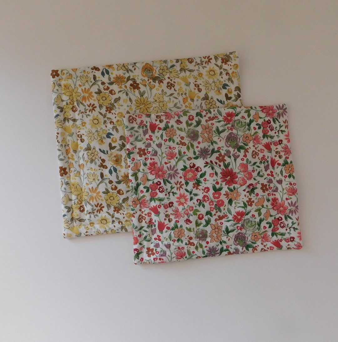 Quilted Floral Mug Rug/quilted Large Coaster/teacher Appreciation Gift ...