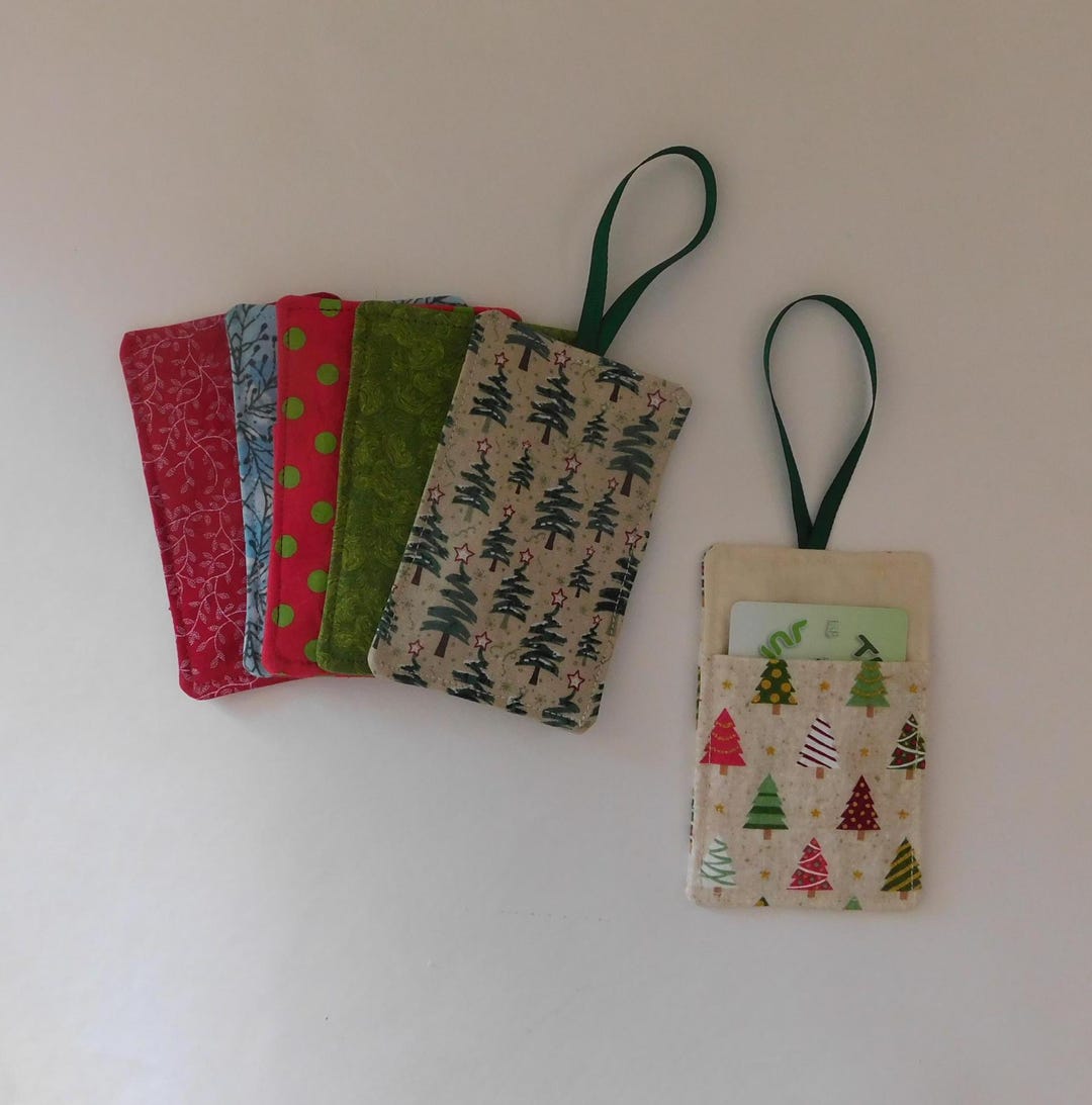 Christmas Holiday Gift Card Holder With Pocket /christmas Thank You ...