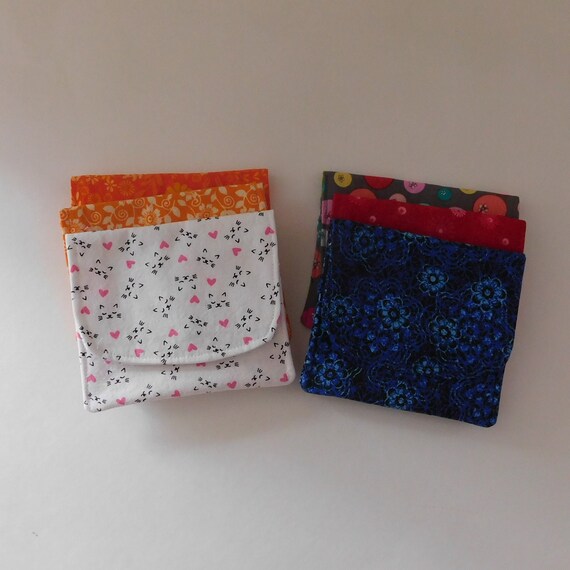 Fabric Mini Wallet/card Holder/snap Closure Wallet/2 Two - Etsy