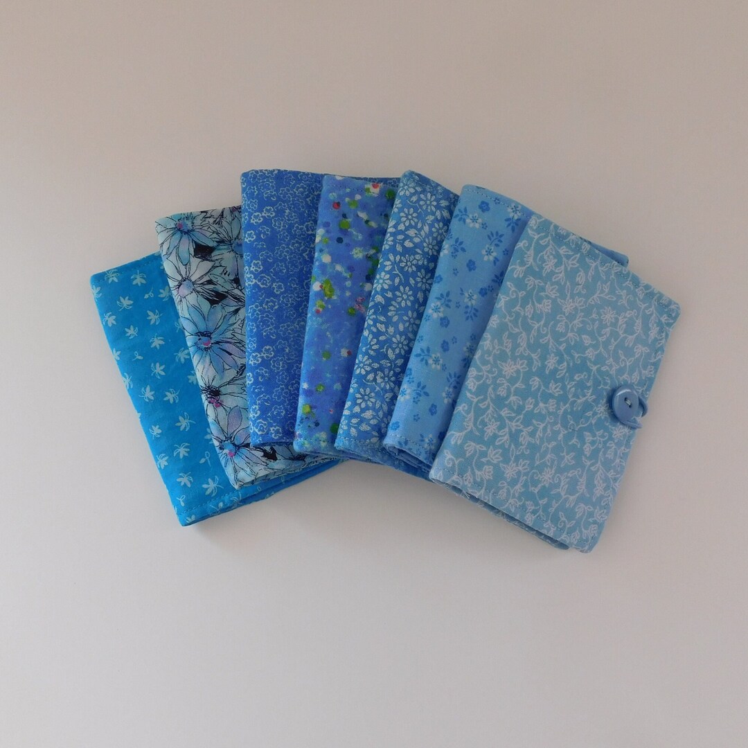 Blue Tea Bag Wallet/ Tea Bag Holder/tea Bag Caddy/ Flower Tea Bag ...