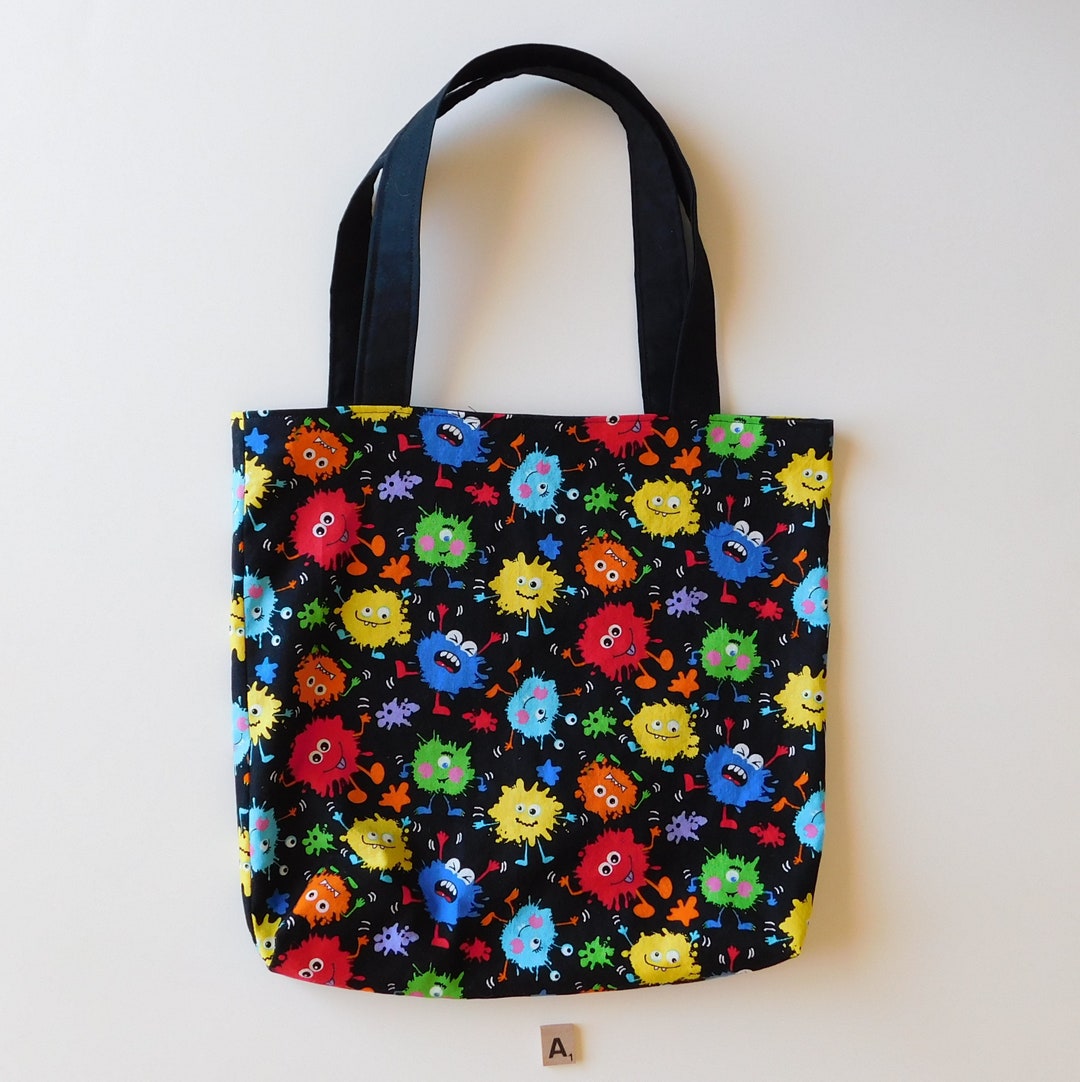 Monster Tote Bag/monster Trick or Treat Bag/monster Toddler Activity ...