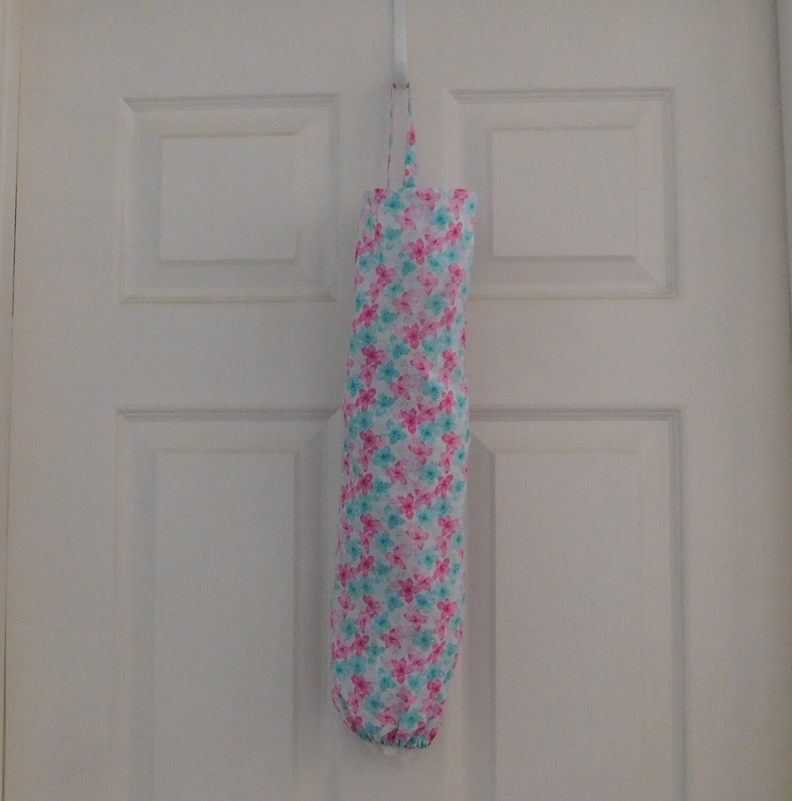 Fabric Plastic Bag Holder/ Grocery Bag Organizer/ Handmade Washable ...