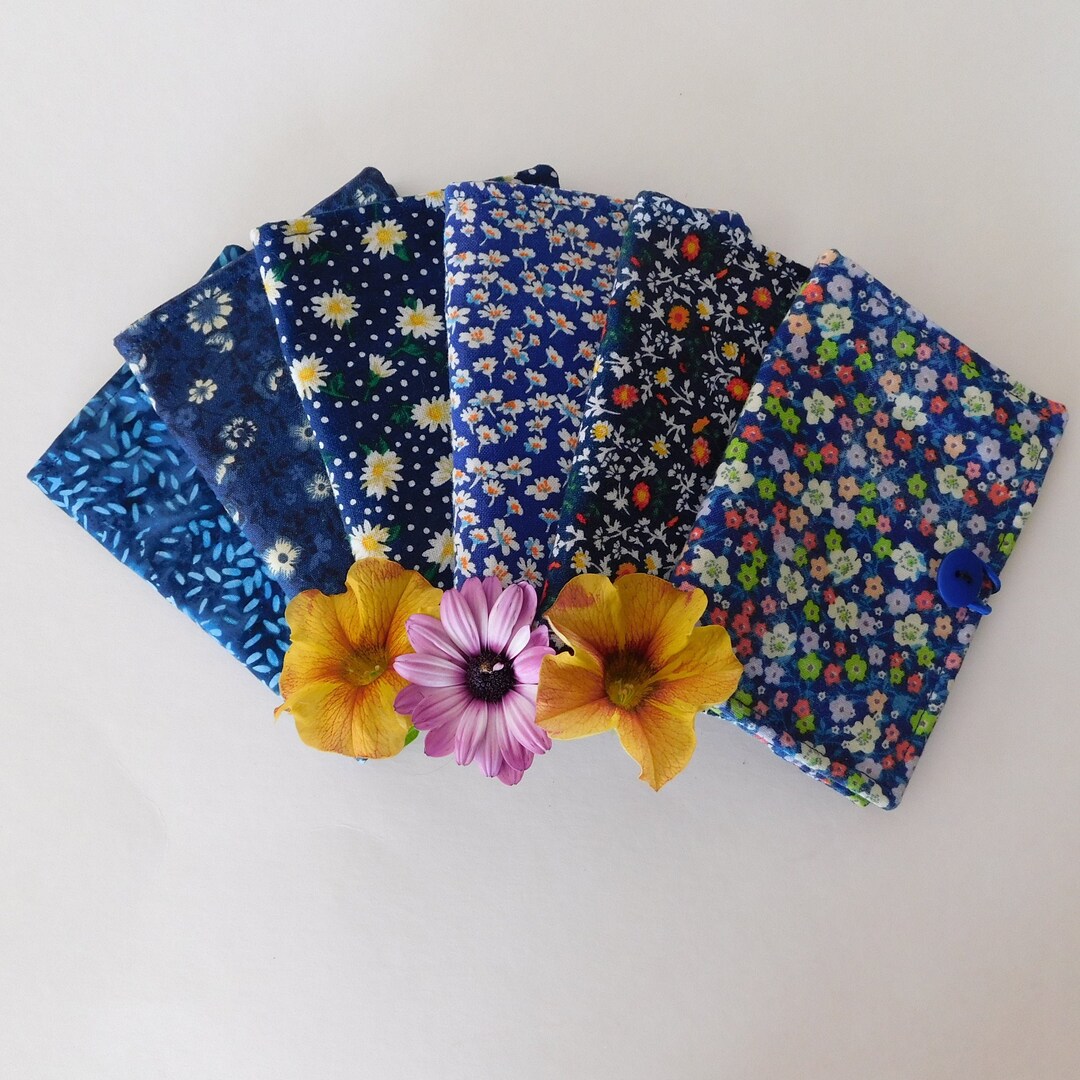 Blue Tea Bag Wallet/ Tea Bag Holder/tea Bag Caddy/ Flower Tea - Etsy