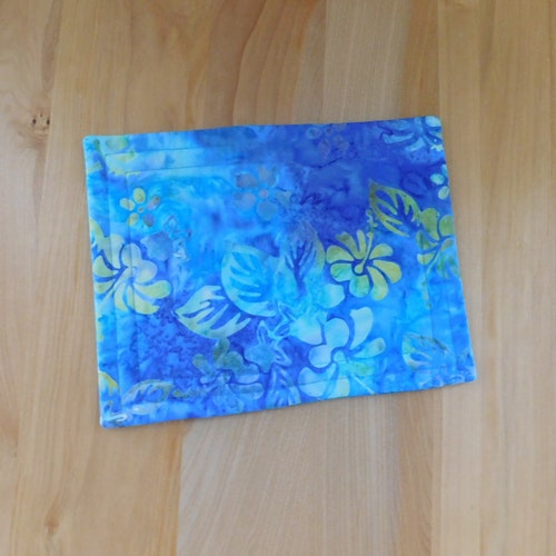 Batik Mug Rug Snack Mat - Etsy