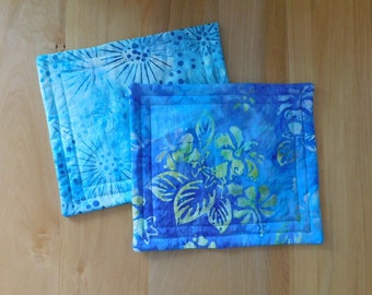 Batik Mug Rug Snack Mat - Etsy