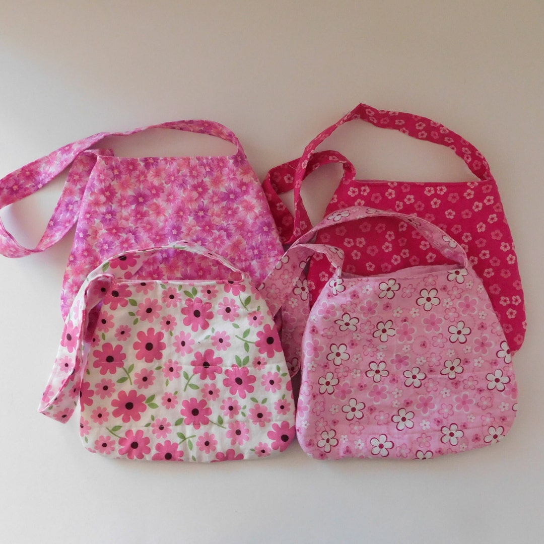 Pink Toddler Quilted Cotton Lined Purse/pink Floral Dress Up/easter ...