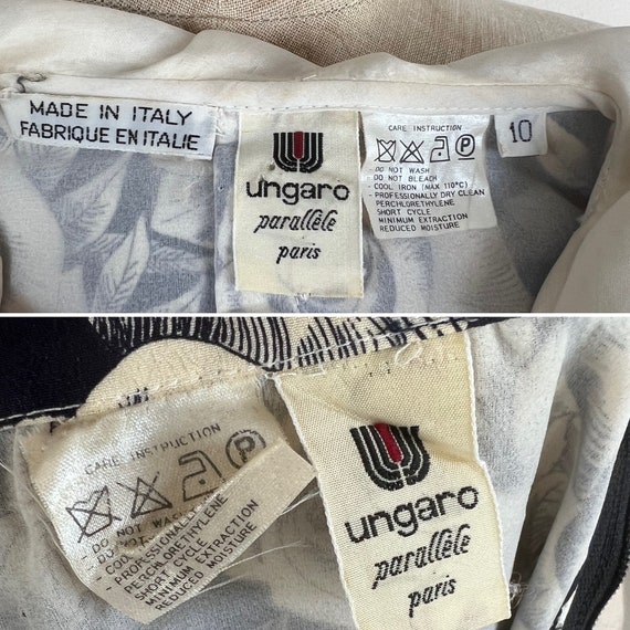 1980’s Ungaro Parallele Paris Skirt and Blouse Set - Gem