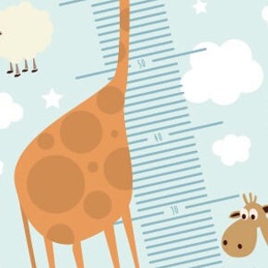Growth Chart Decal With Child's Name Wall Sticker Nursery - Etsy