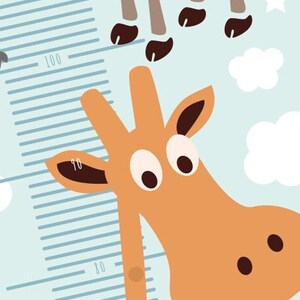 Growth Chart Decal With Child's Name Wall Sticker Nursery - Etsy