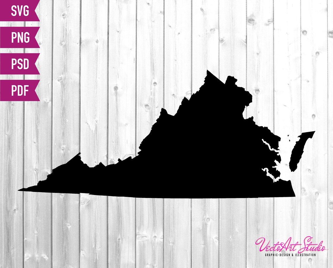 Virginia Svg Virginia State Svg USA Svgunited States of | Etsy