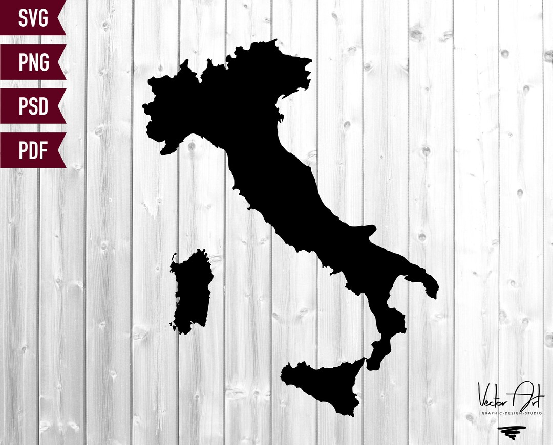 Italy SVG, , Italy Cut Files, Digital, PNG, PSD, Pdf, Italy Cameo ...