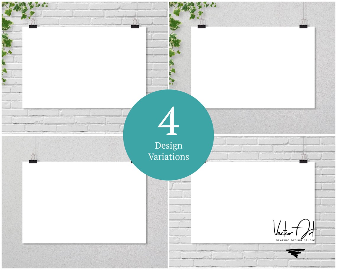 5:7 Horizontal Hanging Paper FRAME Mockup, Nursery Hanging Frame, WALL ...
