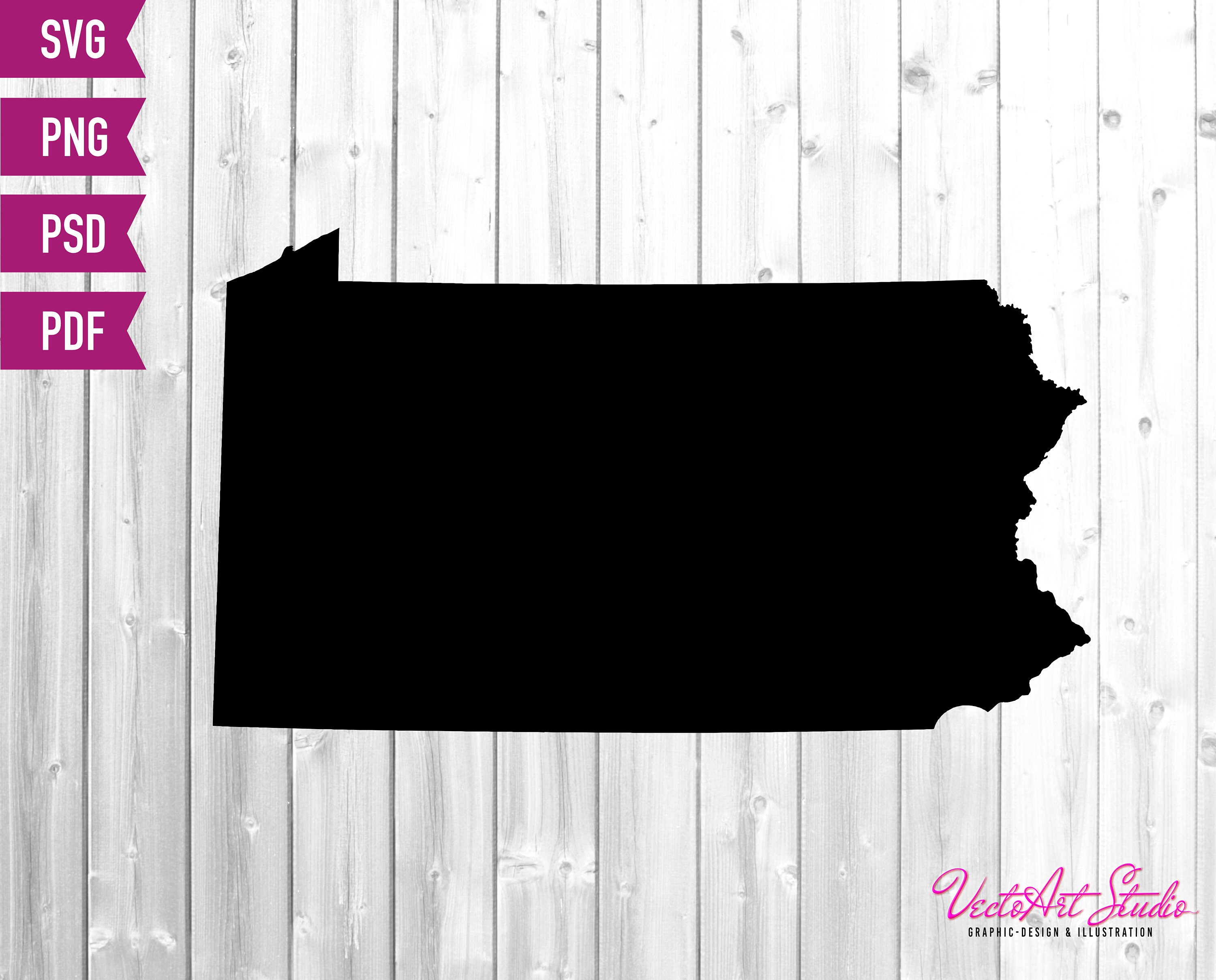 Pennsylvania svg USA svg United States of America svg | Etsy