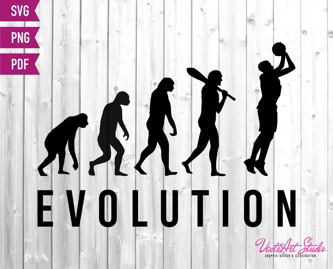 Evolution of Basketball Sports Shirt Vector Art SVG PNG - Etsy