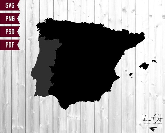 Spain SVG Portugal Svg Spain Cut Files Portugal Cut Files | Etsy Canada