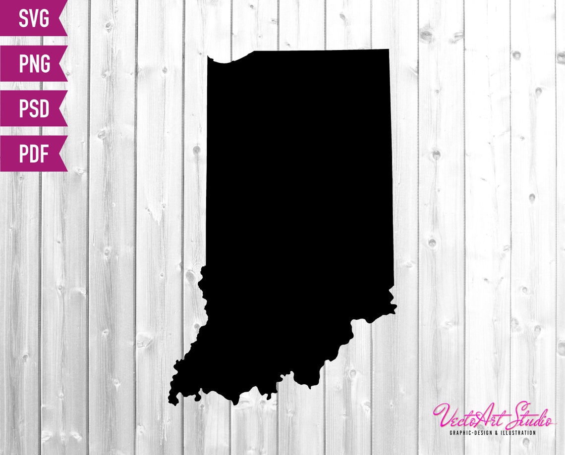 Indiana Svg Indiana State Svg USA Svg United States of - Etsy