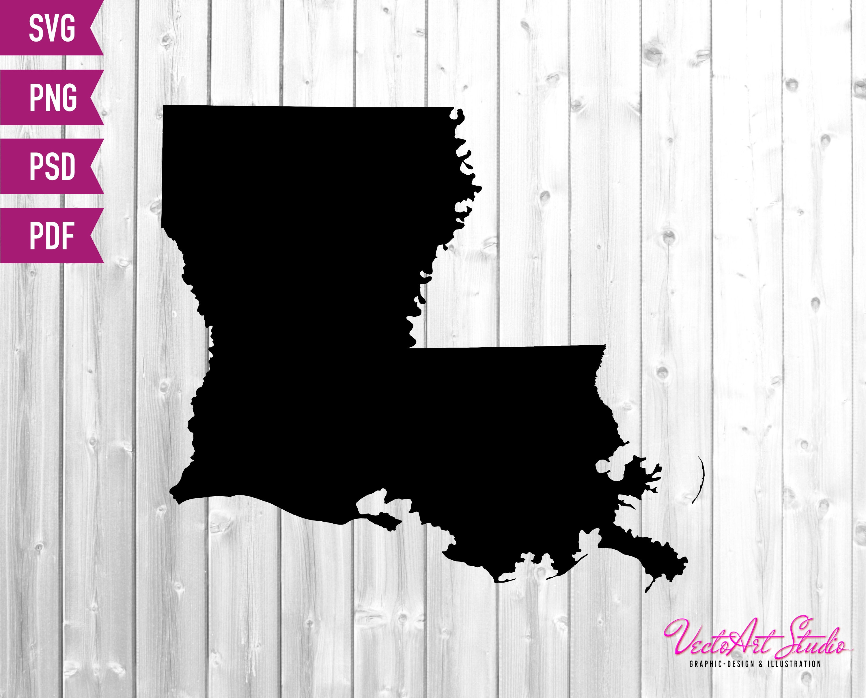 Louisiana svg Louisiana State svg USA svg United States of | Etsy