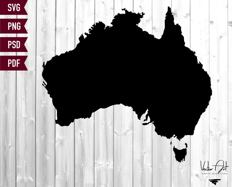 Australia SVG Australia Continent Svg Australia Cut File - Etsy