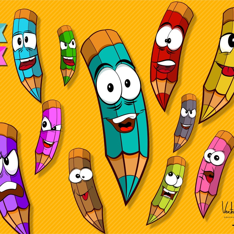 Funny Pencils - Etsy UK