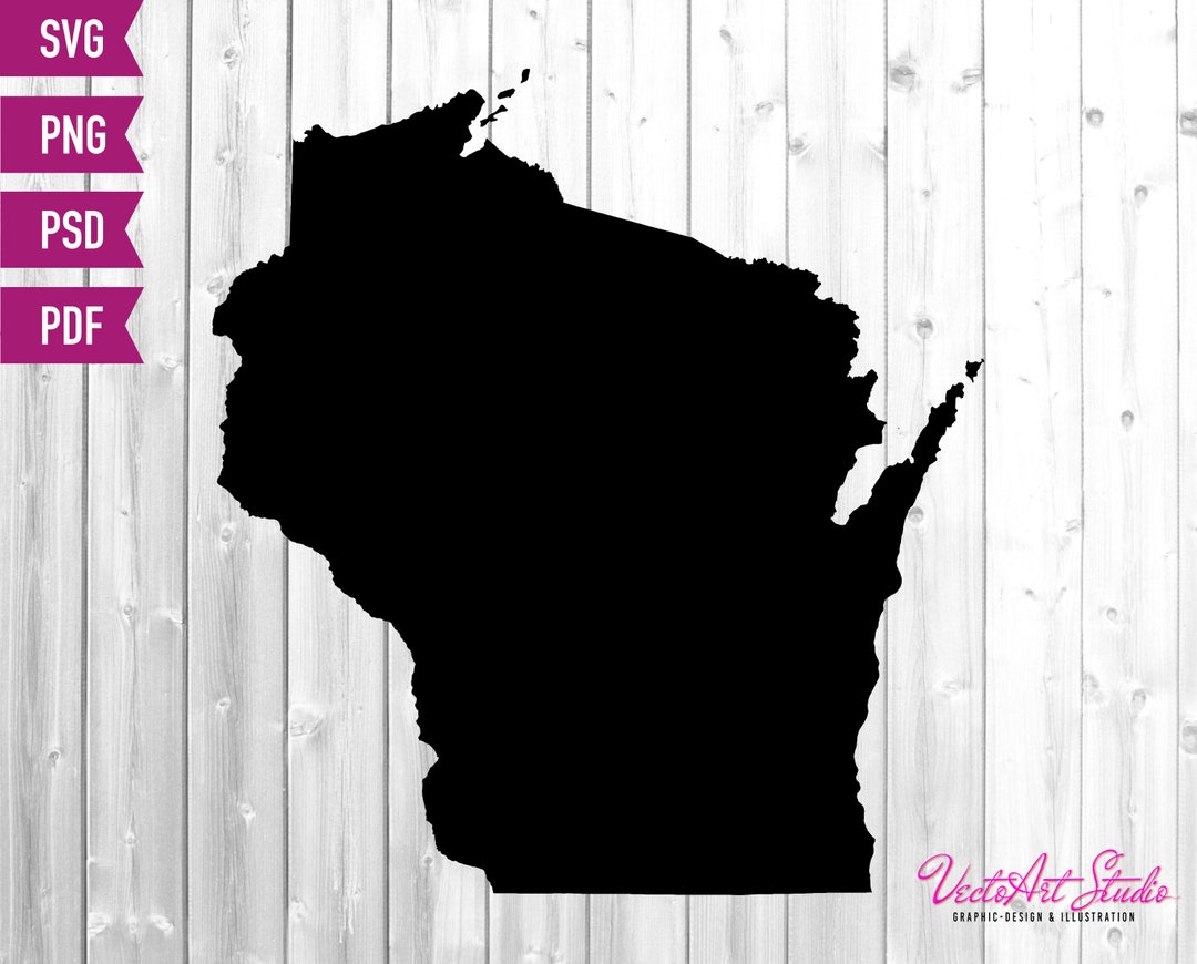 Wisconsin Svg, Wisconsin State Svg, USA Svg, United States of America ...