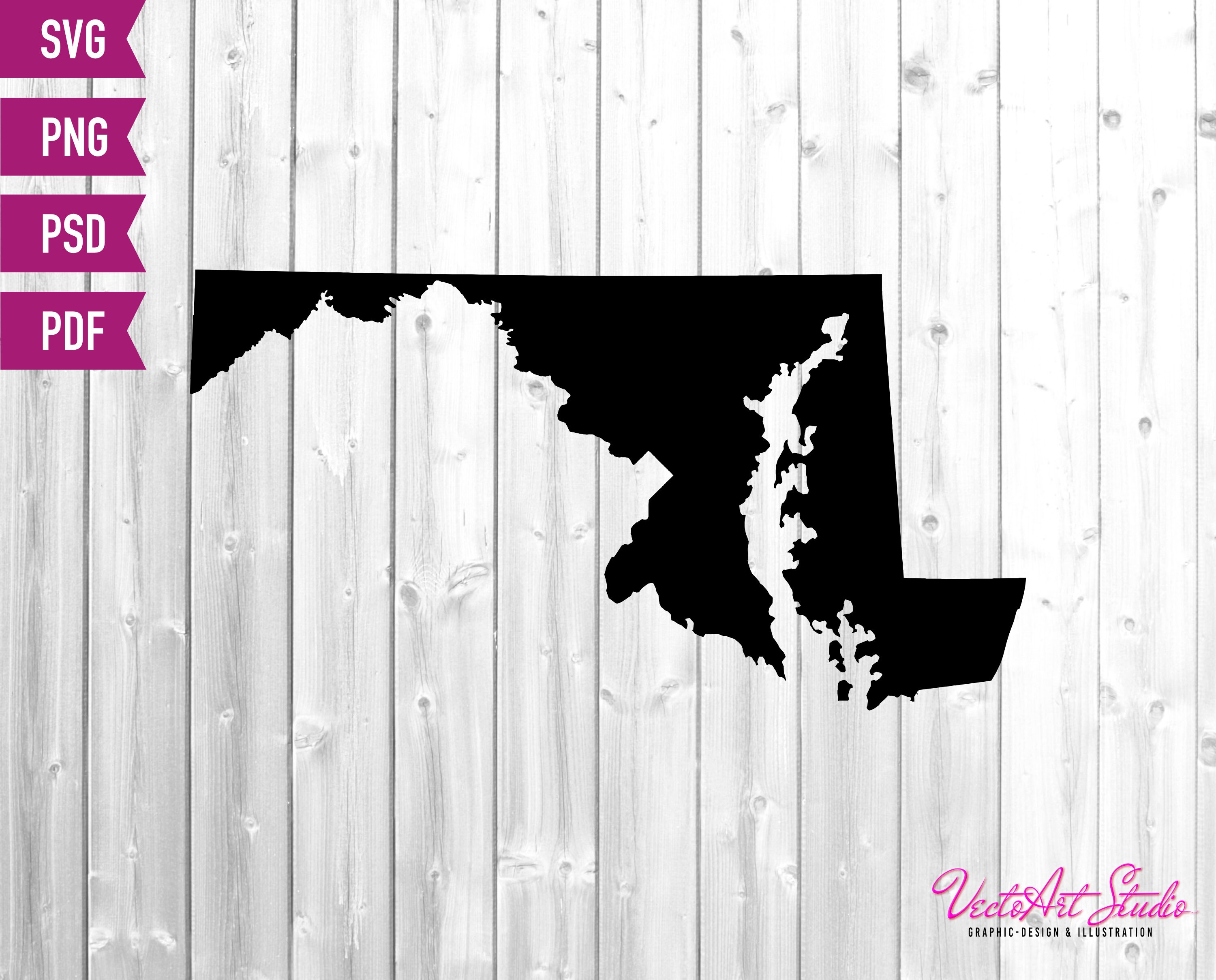 Maryland svgMaryland State svg USA svg United States of | Etsy