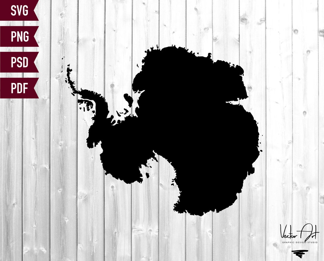 Antarctica, SVG, Antarctis, Continent Svg, Antarctika Cut File, Digital ...